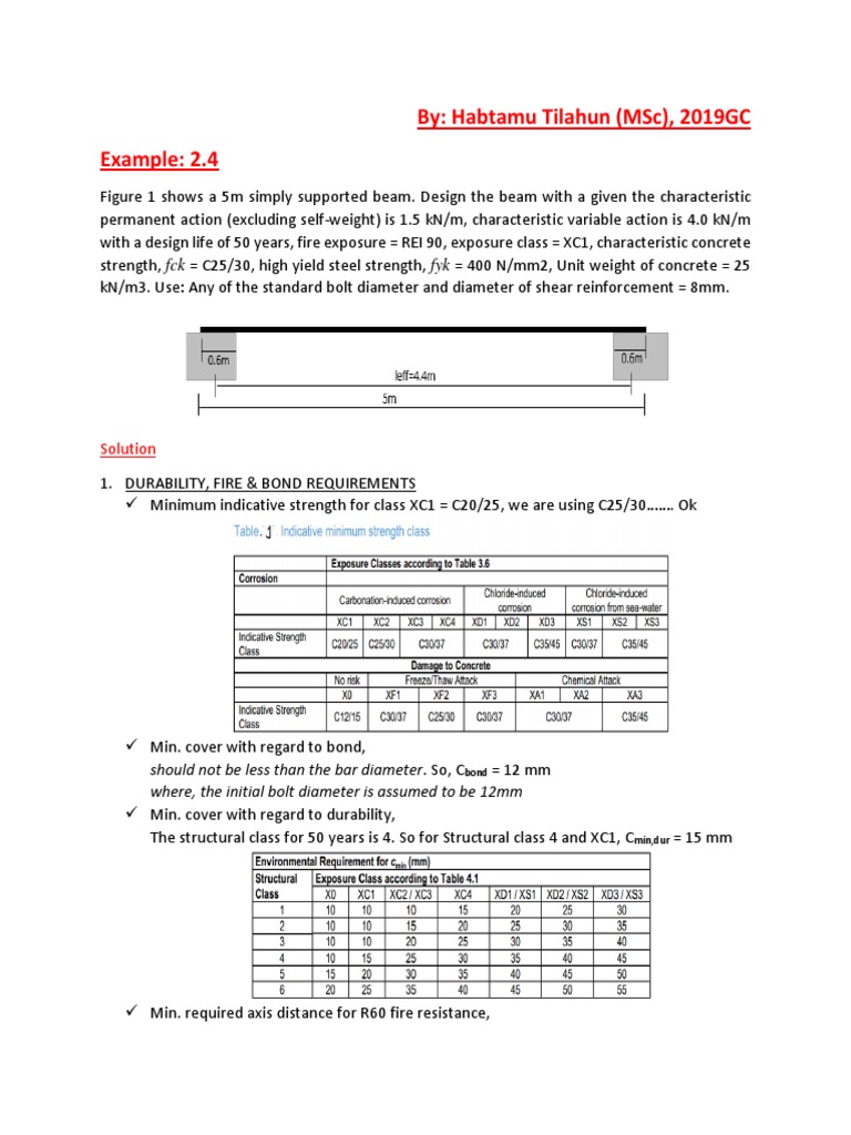 RC-1, Example-2.4 | PDF | Bending | Classical Mechanics