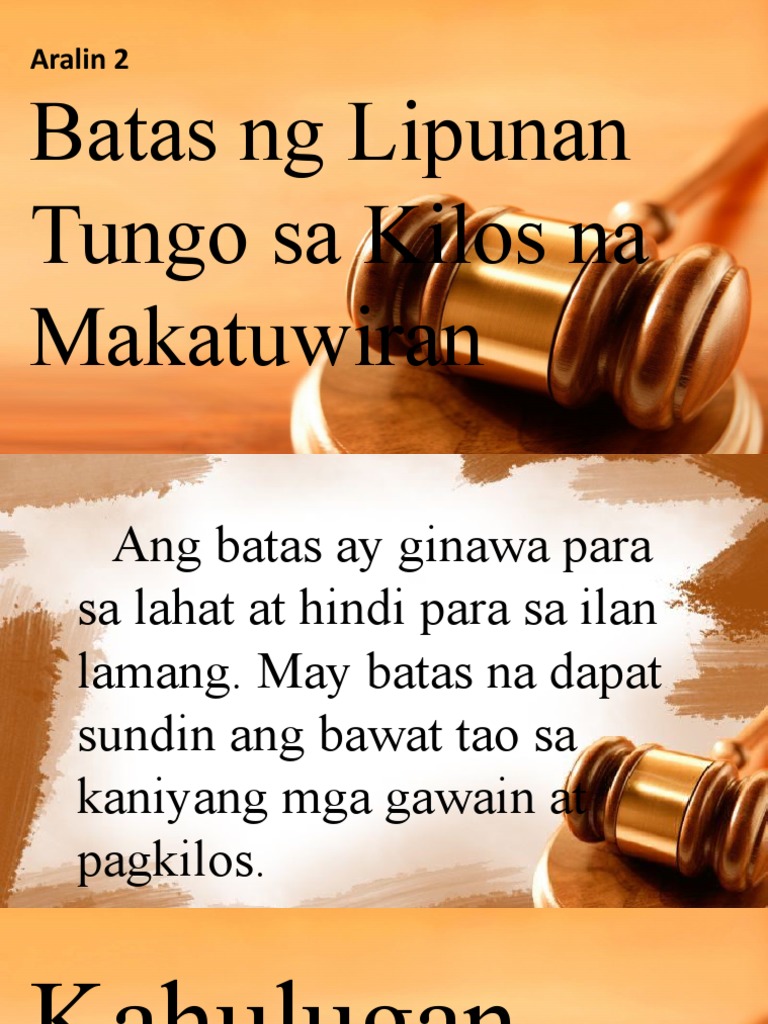 Aralin2 - Batas NG Lipunan | PDF