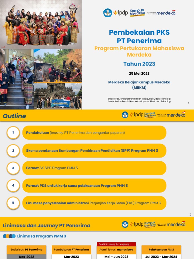 Pembekalan PKS PT Penerima PMM 2023 | PDF