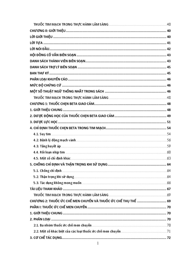 Thuốc Tim Mạch Trong Thực Hành Lâm Sàng 2020 Vnha-Viện Tim Việt Nam- Bv Bạch Mai | PDF