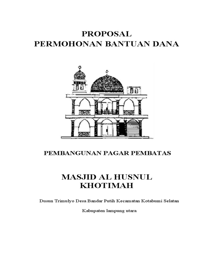 Proposal Masjid | PDF