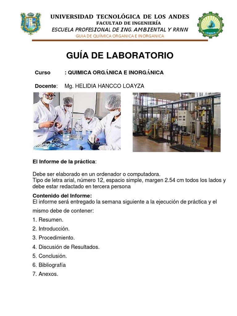 Guia De Quimica Práctica 2 Pdf Enlace Químico Moléculas