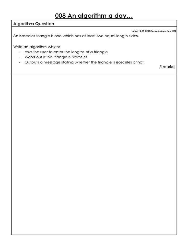 008 An Algorithm A Day | PDF