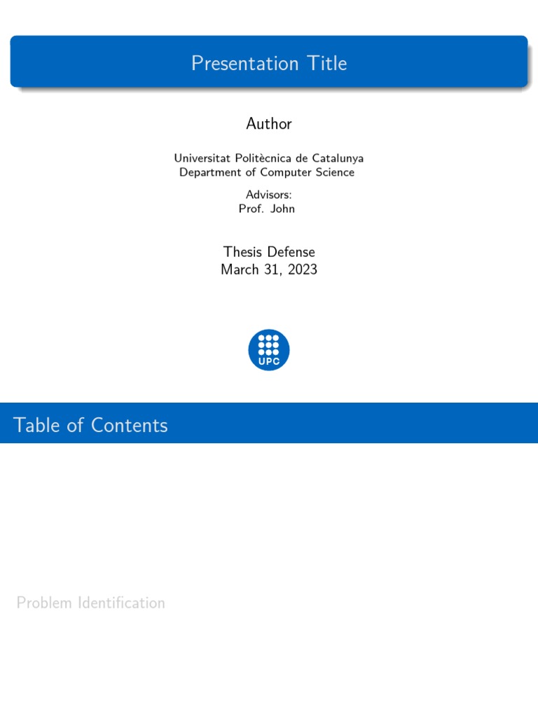 Upc Beamer Template | PDF | Computing