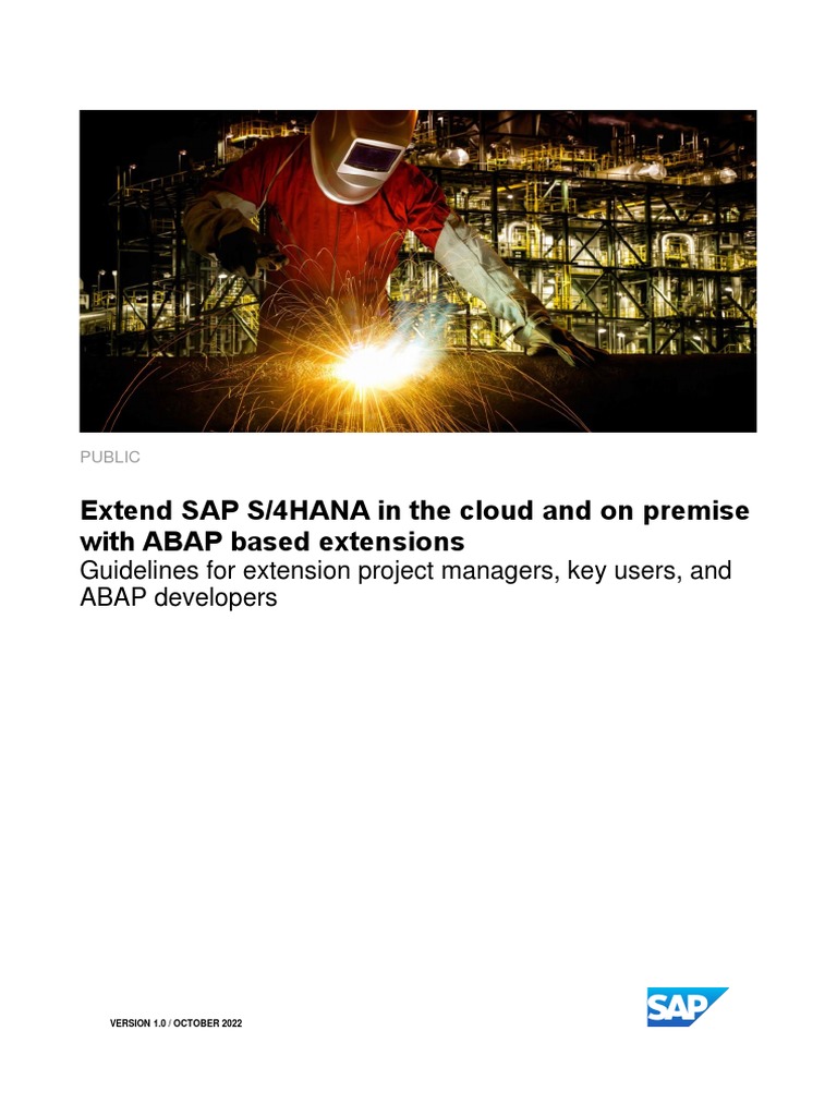 Extend SAP S - 4HANA in The Cloud and On Premise With ABAP Based ...