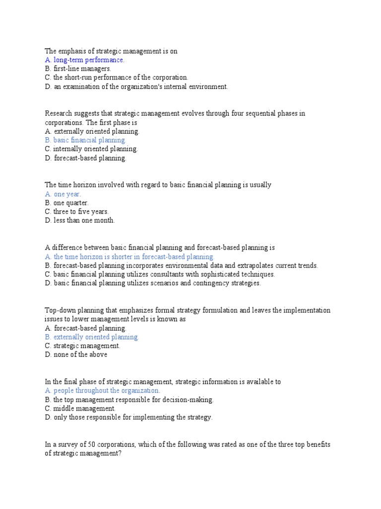 (Chapter 1) - Basic Concepts of Strategic Management | PDF | Strategic Management | Policy