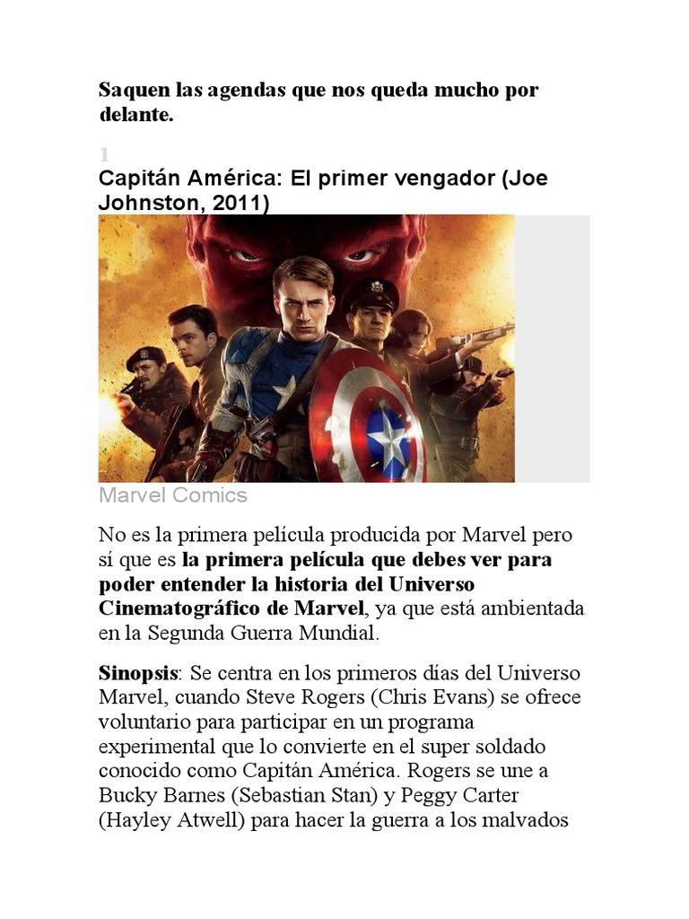 Marvel Orden | PDF | Comics Marvel