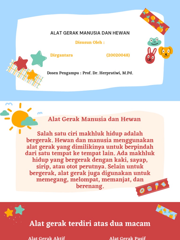 Alat Gerak Hewan Dan Manusia | PDF | Ilmu Sosial