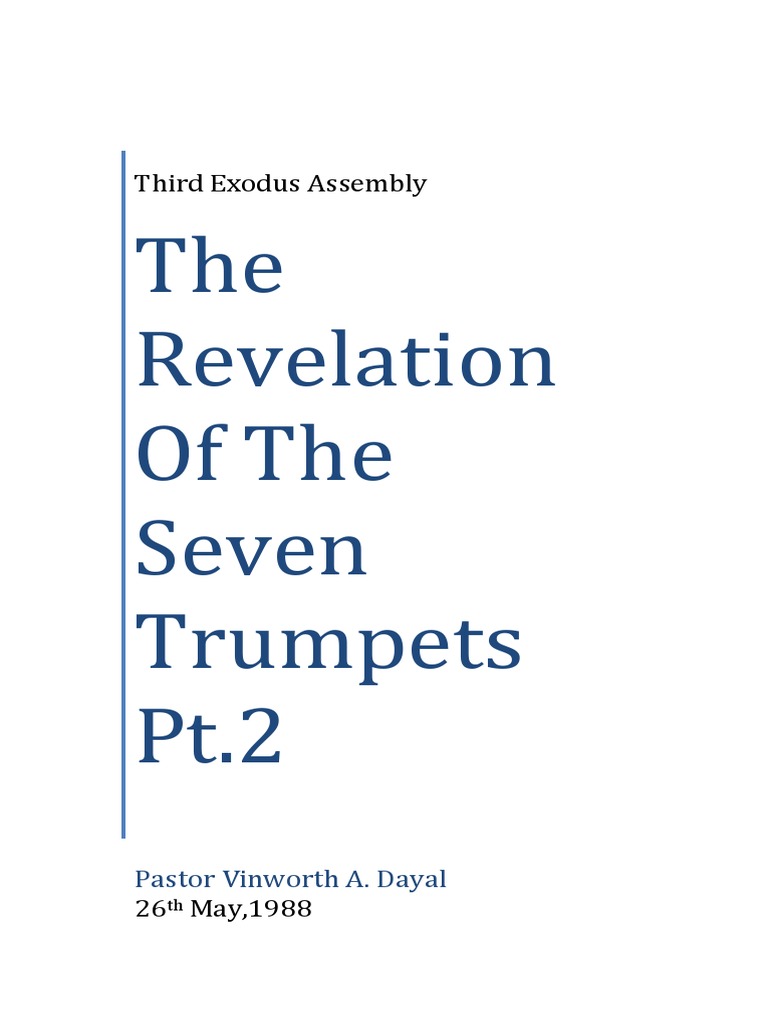 The Revelation of The Seven Trumpets Pt.2: Third Exodus Assembly | PDF ...