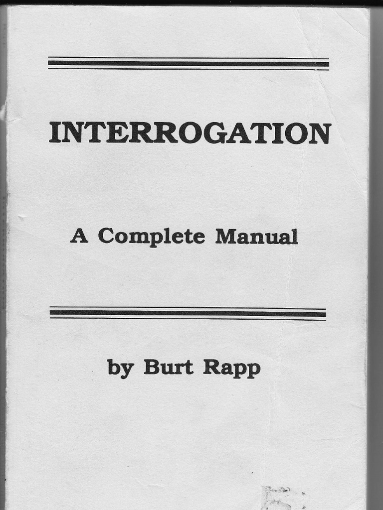 Interrogation BurtRapp | PDF | Witness | Interrogation