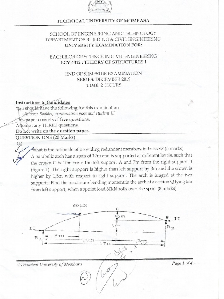 Theory of Structures 1 | PDF