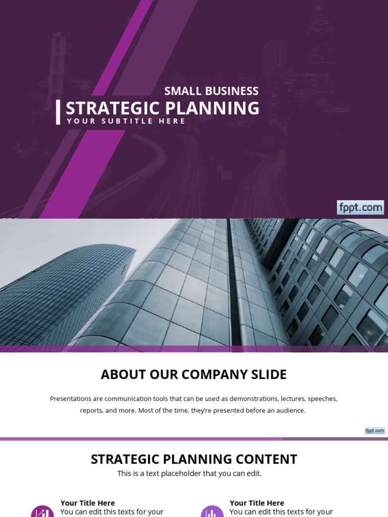 Small Business Strategic Planning Template 1 | PDF | Strategic Planning ...
