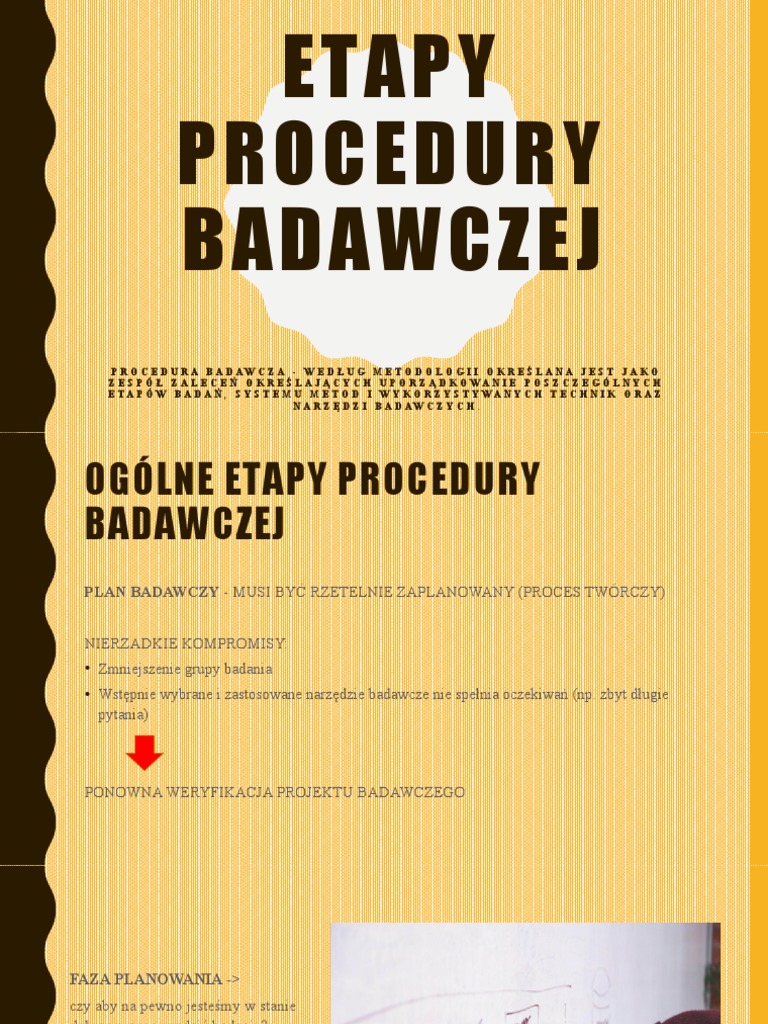 Etapy Procedury Badawczej 1 1 | PDF