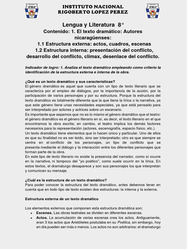 Estructura y elementos del texto dramático | PDF | Romeo y Julieta | Teatro