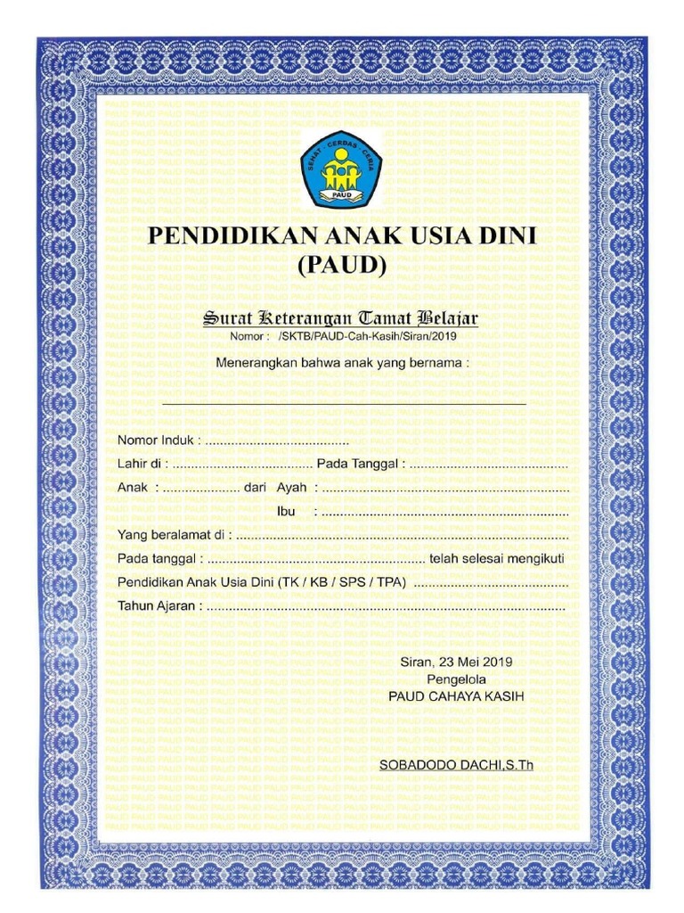 Foto Blangko Ijazah | PDF