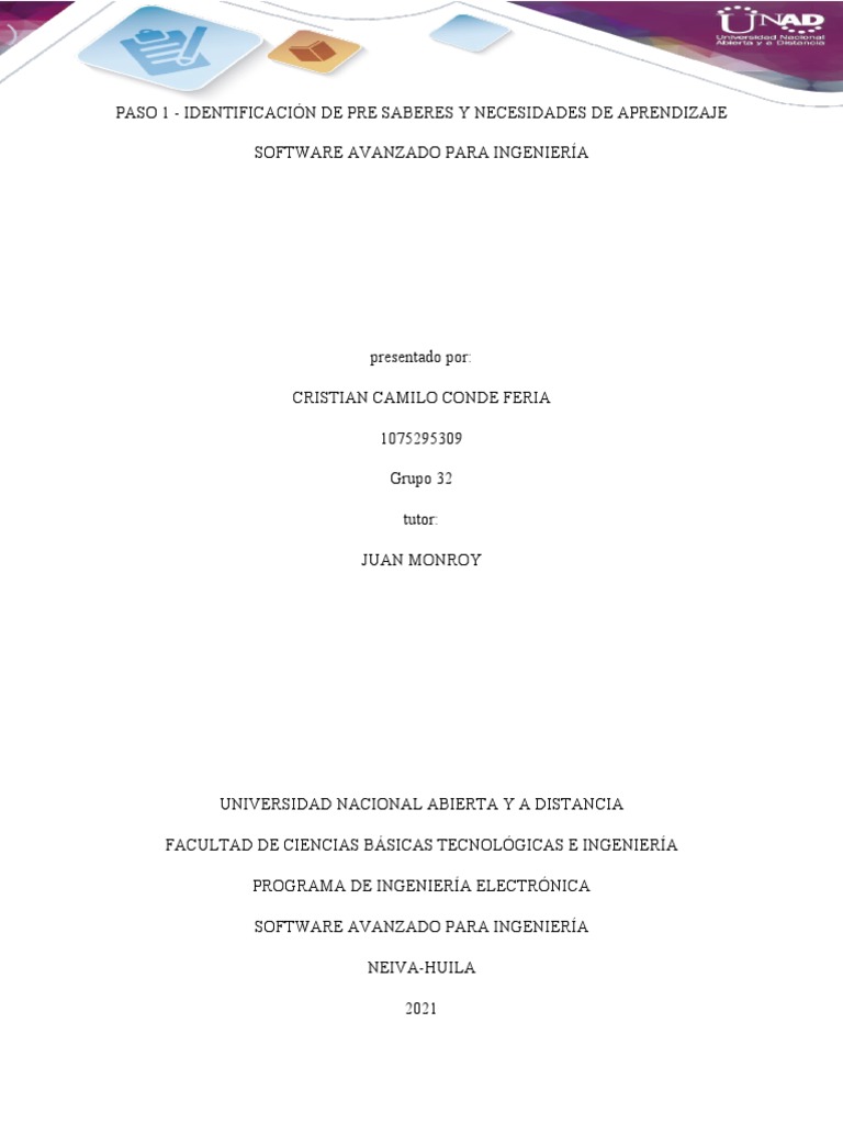 CristianCondeFeria Pre Tarea | PDF | Ingeniería | Software