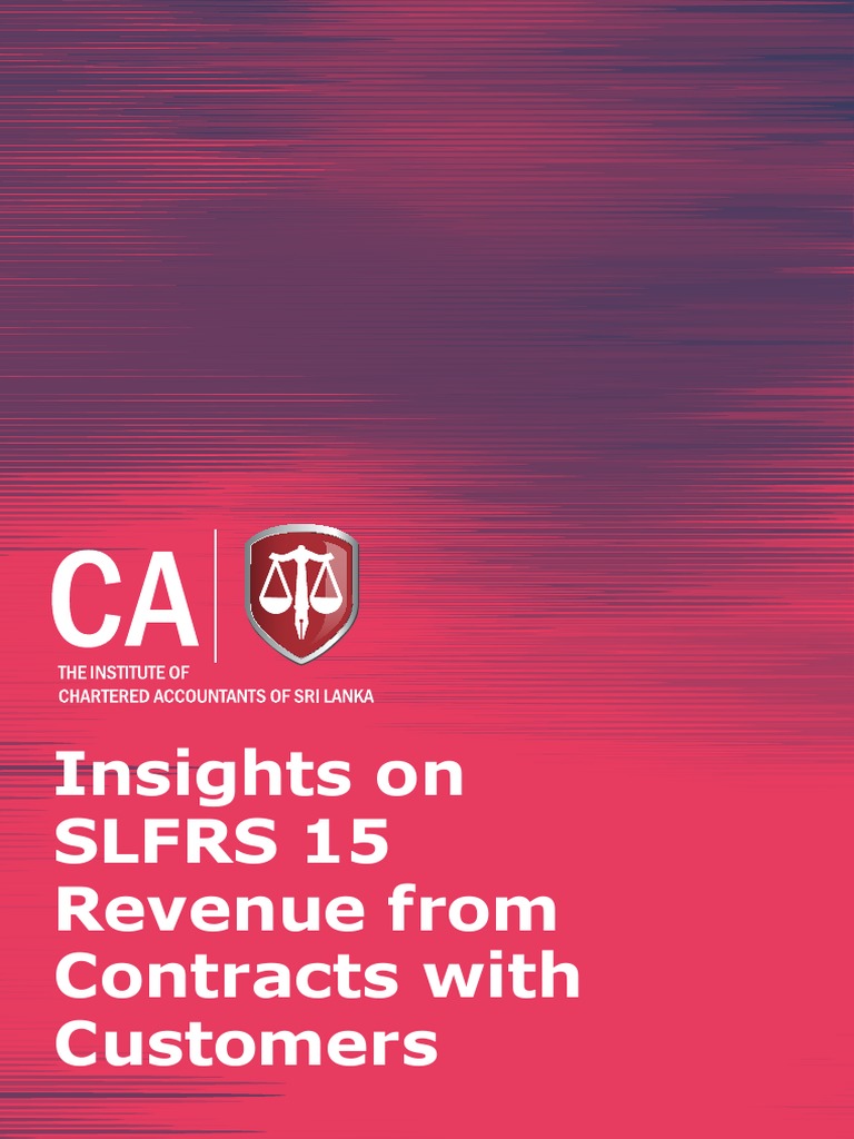 SLFRS 15 Revenue Recognition Insights | PDF | Prices | Cost