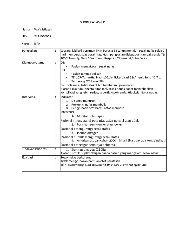 CAS ASKEP ispa (1).docx | PDF