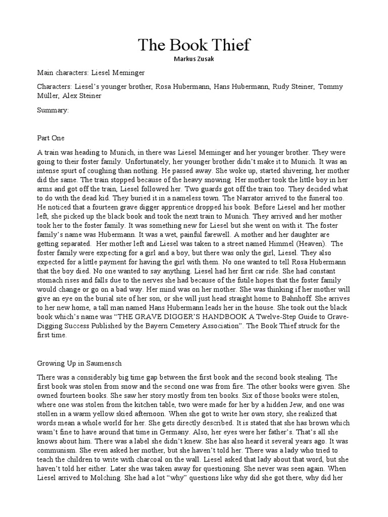 The Book Thief | PDF