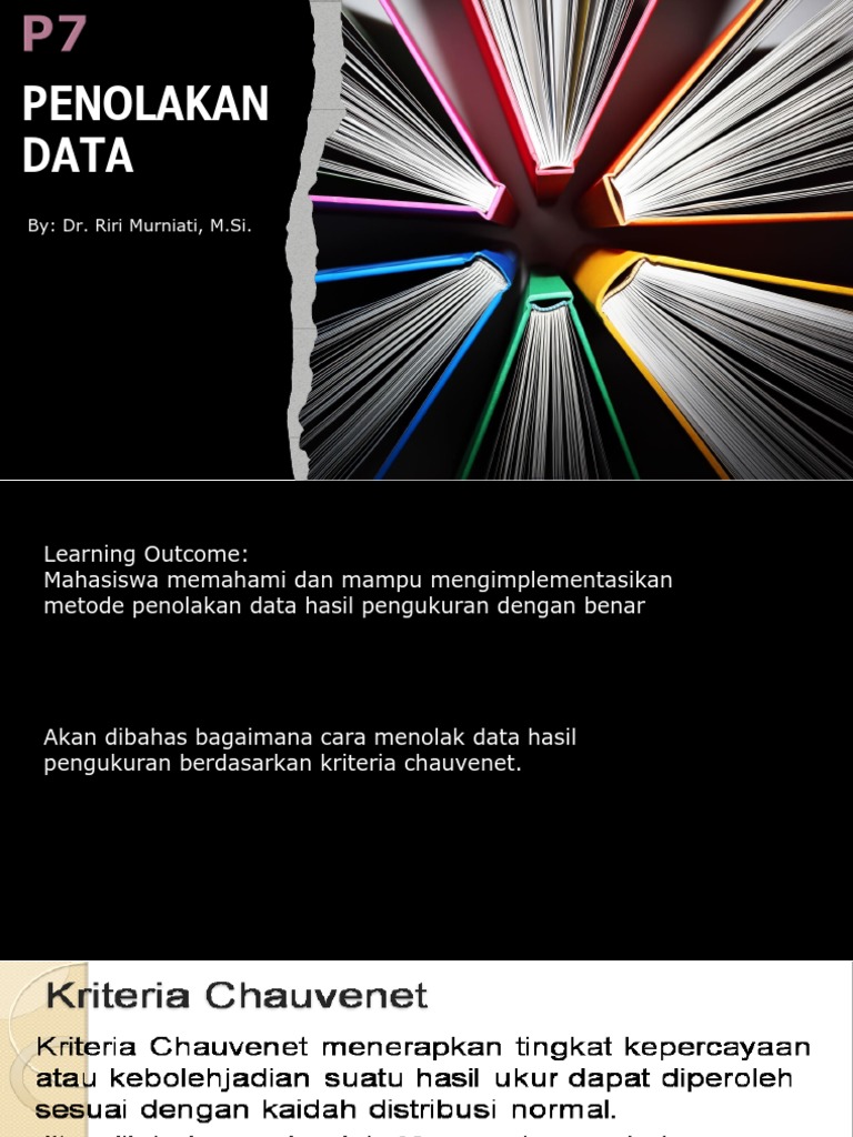 Penolakan Data & Simulasi Bandul | PDF | Metode & Bahan Ajar