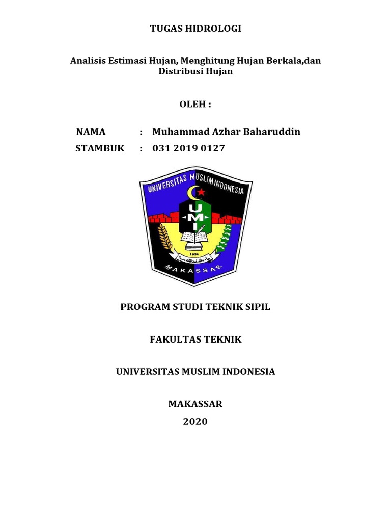 Estimasi dan Distribusi Hujan Berkala | PDF | Teknologi & Rekayasa