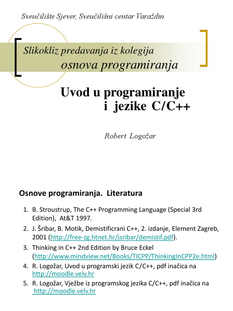 Uvod UProg IJez CCPP | PDF