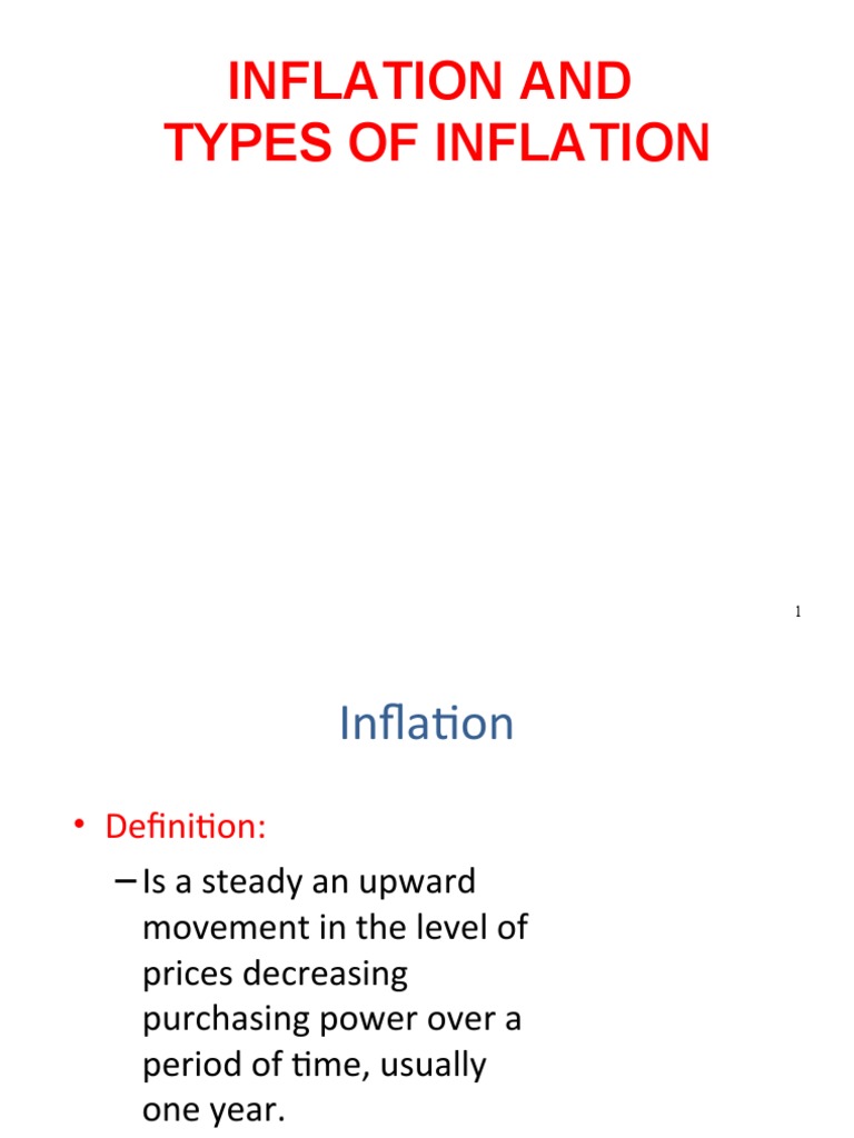 Types of Inflation Explained | PDF | Full Employment | Inflation