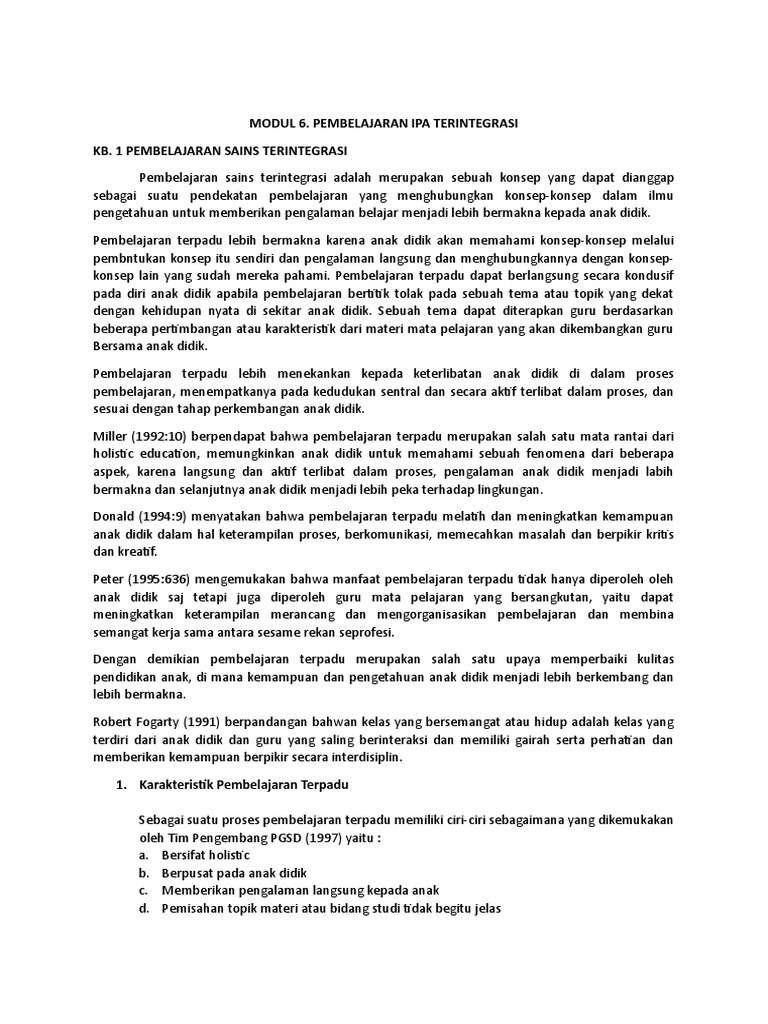 Modul 6 KB 1 | PDF | Karier & Perkembangan