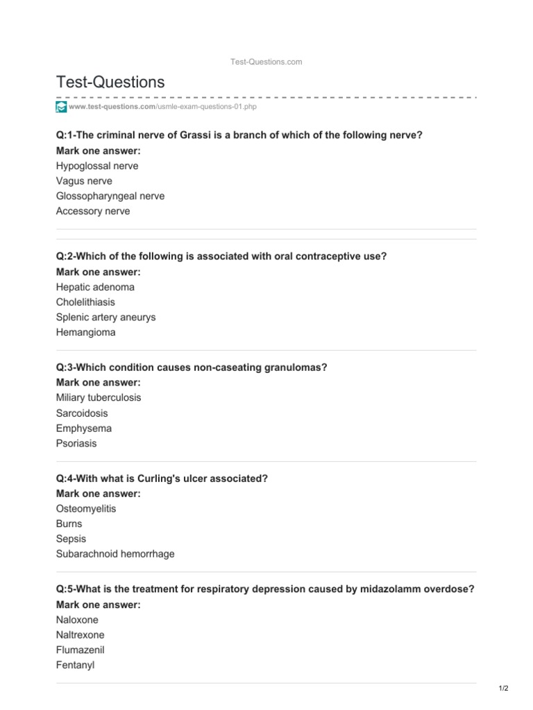 Usmle Test Cheat Sheet1 | PDF