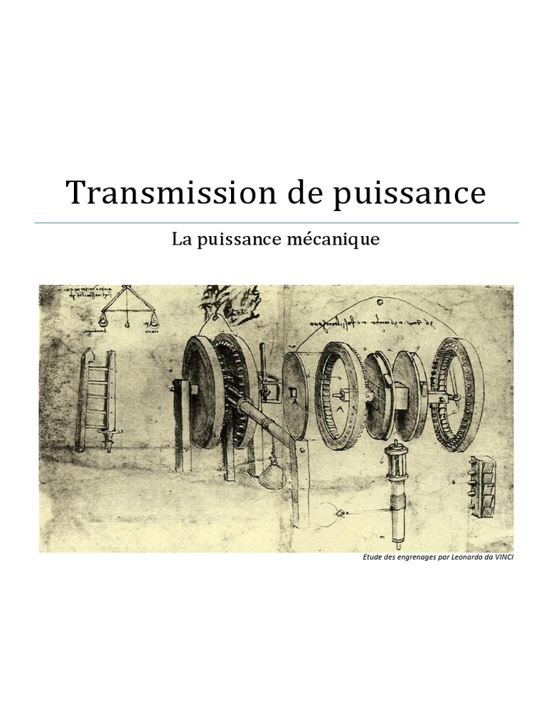 Transmission de Puissance | PDF | Courroie | Puissance (physique) Transmission de Puissance | PDF | Courroie | Puissance (physique)