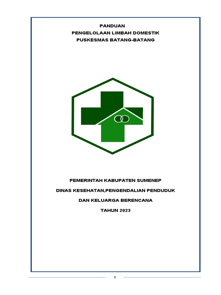 Panduan Pengelolaan Limbah Domestik 2023 | PDF