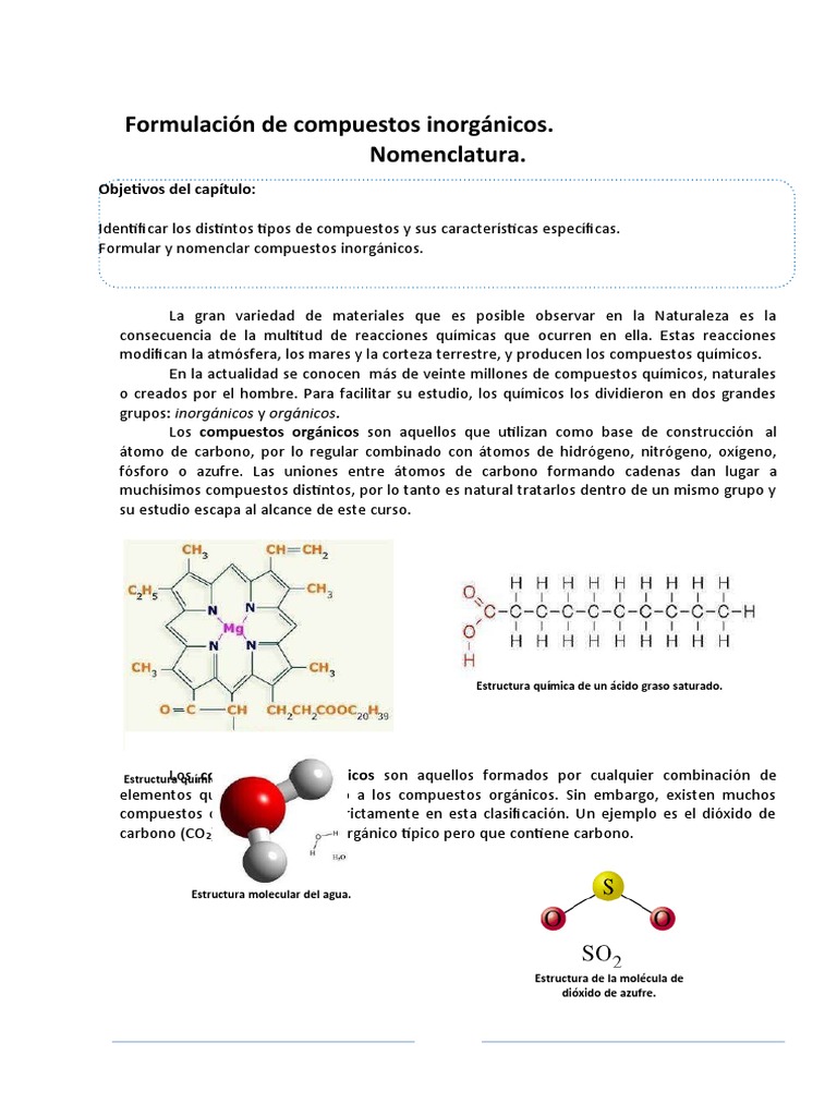 Compuestos Inorganicos | PDF | Compuestos químicos | Óxido