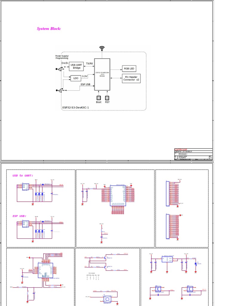 SCH_ESP32-S3-DevKitC-1_V1.1_20220413-1 | PDF | Chess | Chess Theory