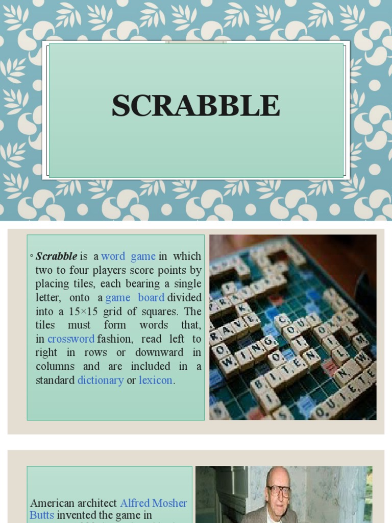 Tabar Scrabble Presentation | PDF | Linguistics