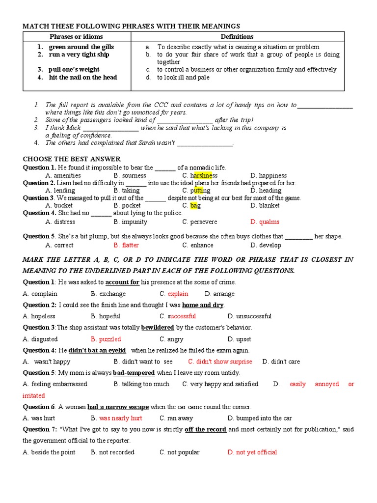 15 Minute Test | PDF