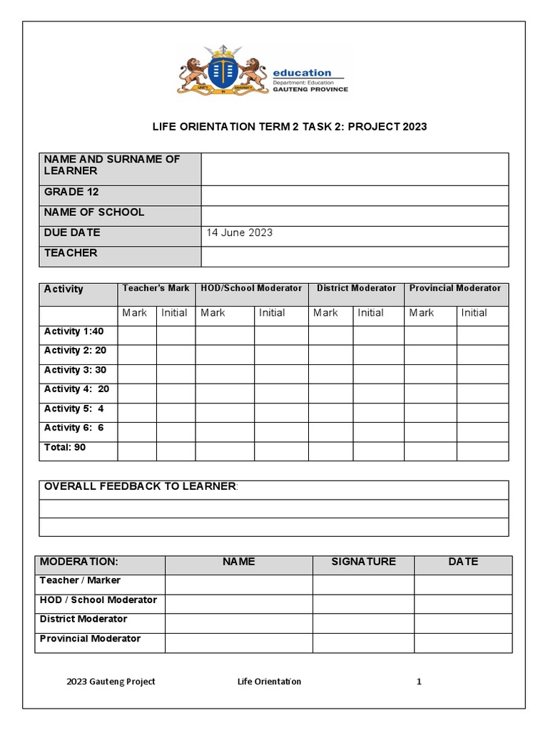 Grade 12 LO Project - LG 2023 - Eng | PDF | Social Media | Popular ...