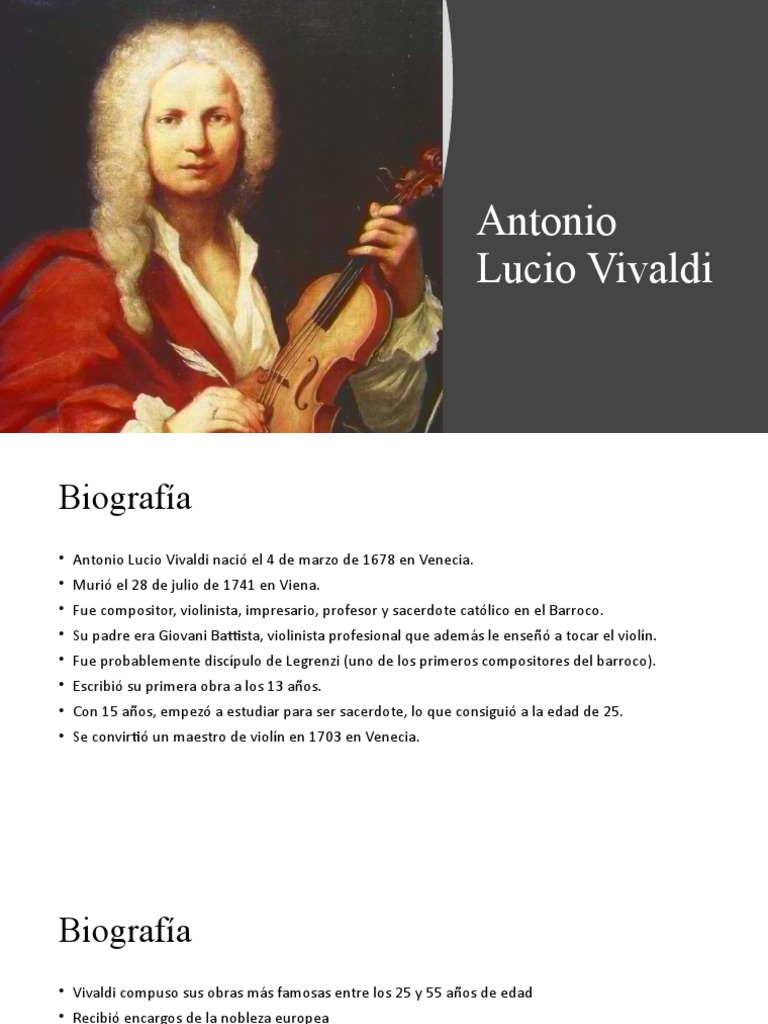 Antonio Lucio Vivaldi | PDF
