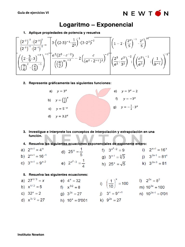 6 - Logarítmicas y exponenciales_ | PDF