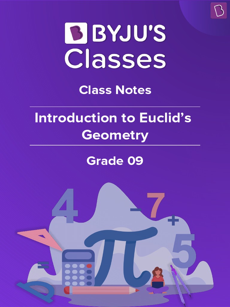 Introduction to Euclid's Geometry | PDF | Line (Geometry) | Axiom
