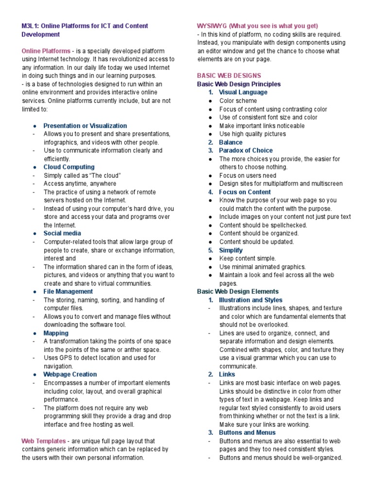 Q4 e Tech Exam Reviewer | PDF | World Wide Web | Internet & Web
