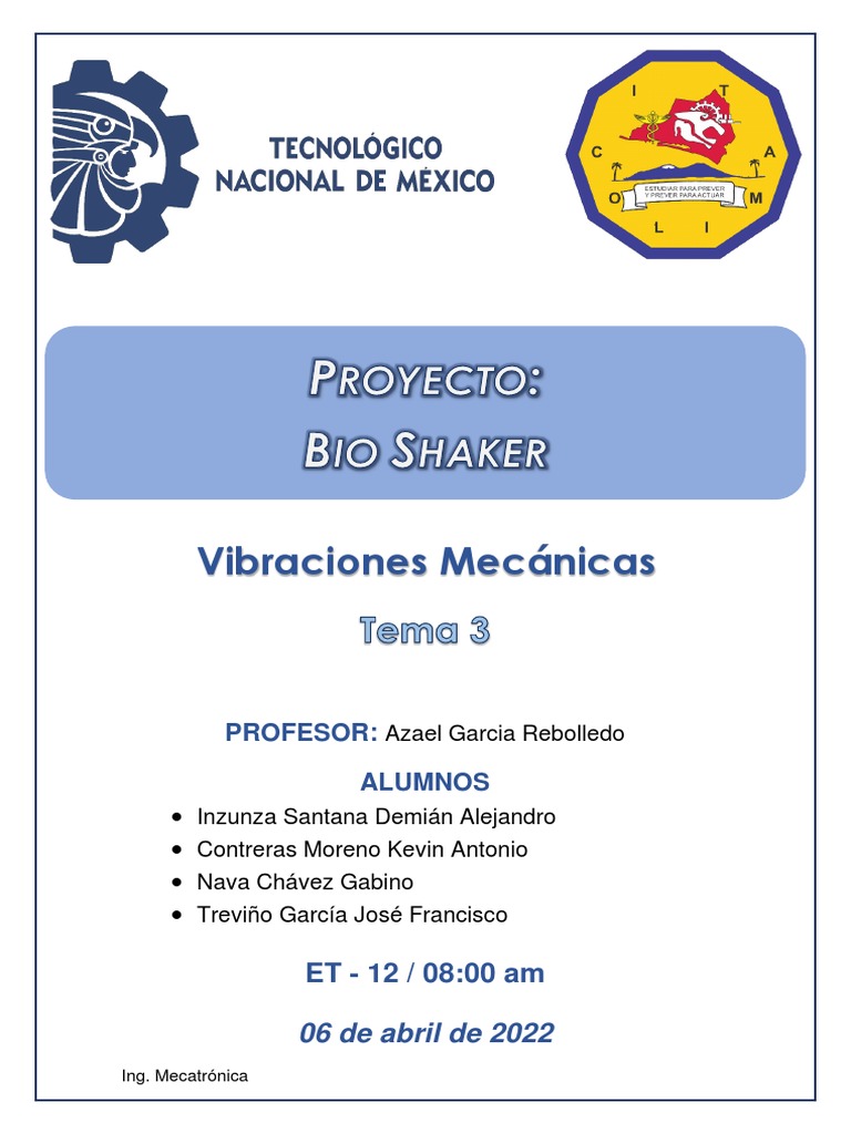 Proyecto 3 - Bio Shaker | PDF | Olas | Frecuencia