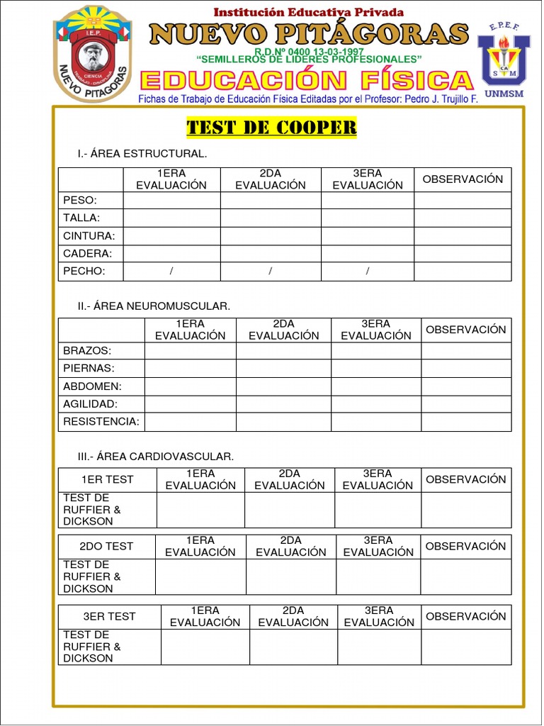 Test de Cooper | PDF