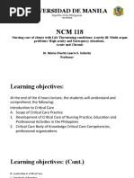 NCM 118 Syllabus AY 2023 2024 | PDF | Nursing | Medicine