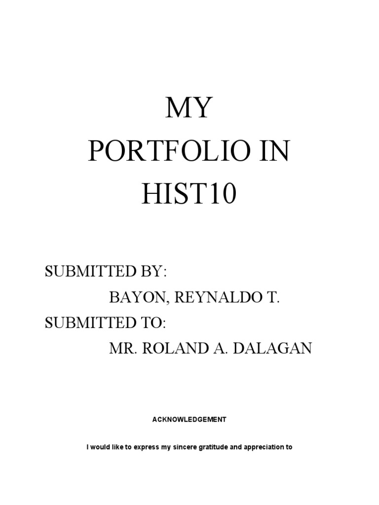 Reynald Hist 10 | PDF | Academic Integrity | Philippines