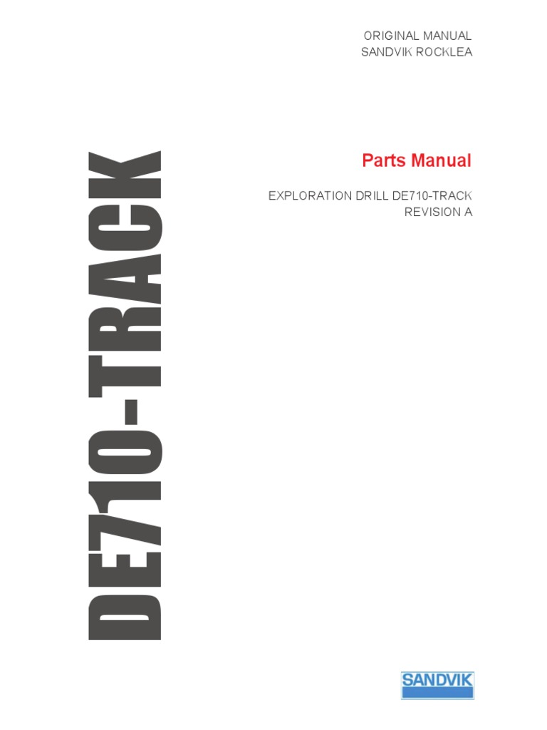 Sandvik DE710 Parts Manual Overview | PDF | Product Liability | Implied ...