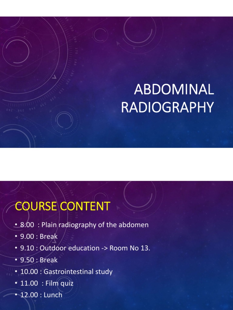 ABDOMINAL Radiography | PDF | Large Intestine | Abdomen