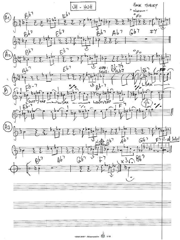 Uh Huh Hank Mobley PDF