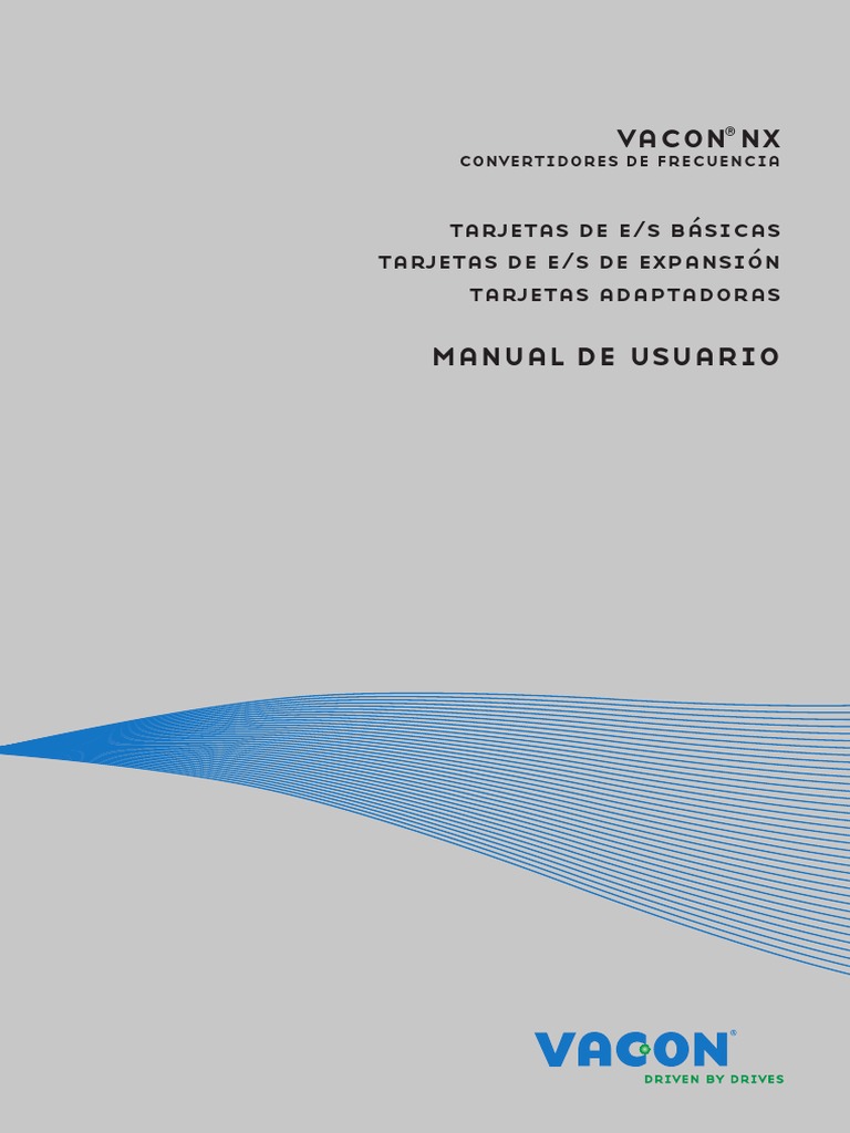 Vacon NX IO Board User Manual DPD01517A ES | PDF | Software de la aplicacion | De entrada y salida
