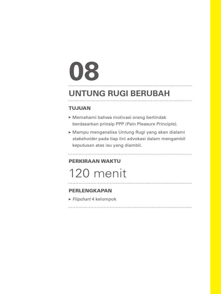 Analisis Untung Rugi Perubahan Behavior | PDF | Karier & Perkembangan ...