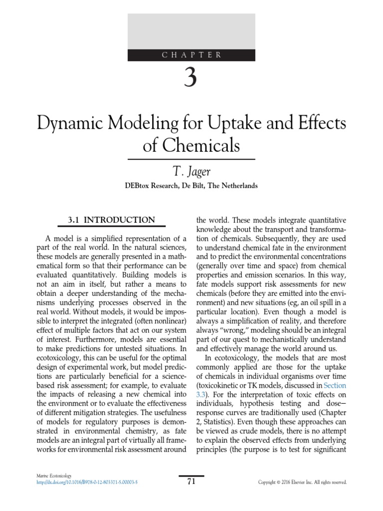 Marine Ecotoxicology-Chapter 3 - Dynamic Modeling For Uptake and Effects of Chemicals 2016 | PDF ...